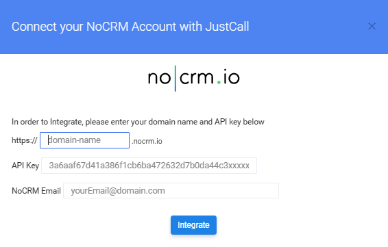 How to use JustCall noCRM Integration · noCRM.io